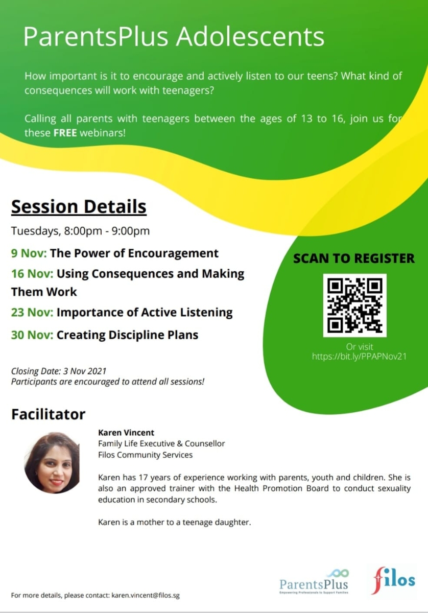 ParentsPlus Adolescents Programme (Nov 2021)